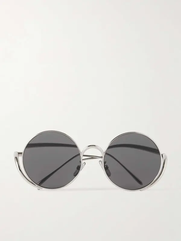 Loewe Round-frame -tone Sunglasses - Silver