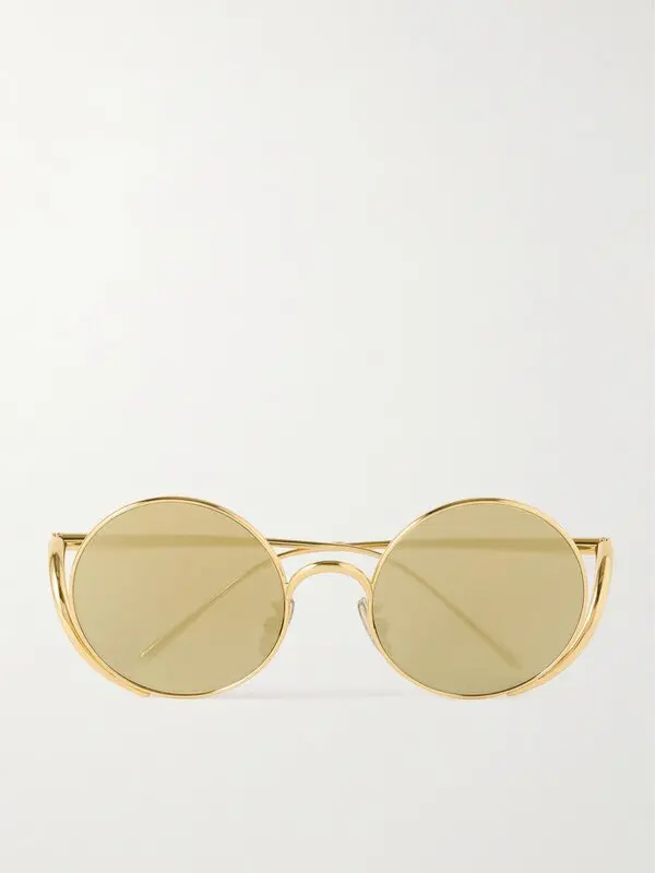 Loewe Round Frame Sunglasses - Gold