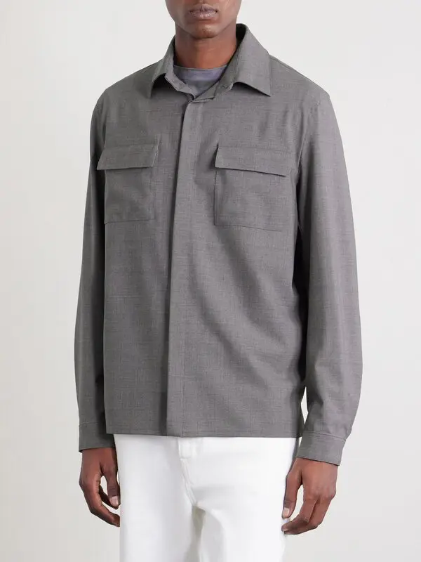 Herno Wool-blend Overshirt