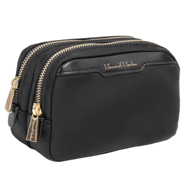House Of Harlow 1960 Twill Nylon Tech Accessory Pouch - Black