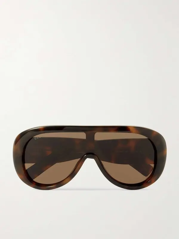 Gucci Aviator-style Acetate Sunglasses - Tortoiseshell