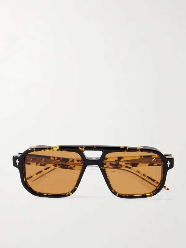 JACQUES MARIE MAGE Evans Aviator-style Acetate Sunglasses - Tortoiseshell