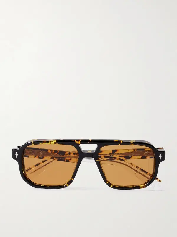 JACQUES MARIE MAGE Evans Aviator-style Sunglasses - Tortoiseshell