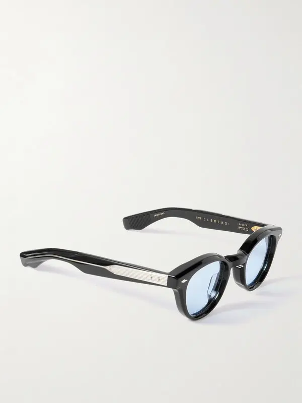 JACQUES MARIE MAGE Clemens Round-frame Sunglasses - Black