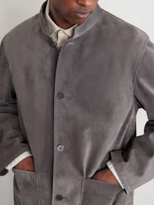 Dunhill Suede Jacket - Gray