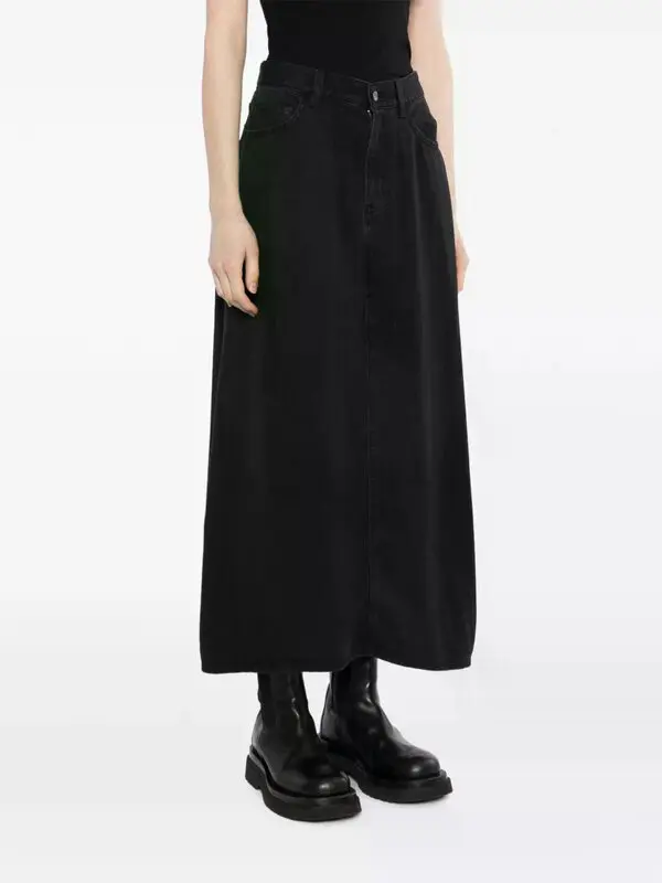 JNBY Logo-patched A-line Skirt - Black