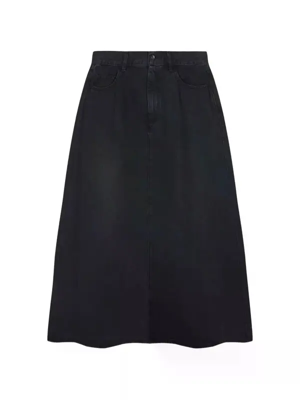 JNBY Logo-patched A-line Skirt - Black