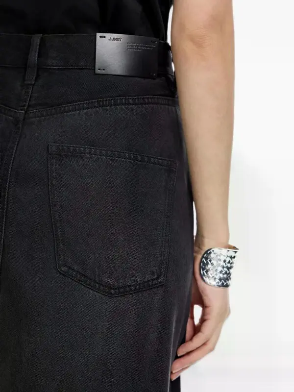 JNBY Logo-patched A-line Skirt - Black