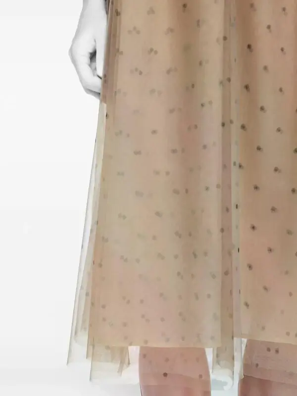 JNBY Polka-dot Midi Skirt - Neutrals