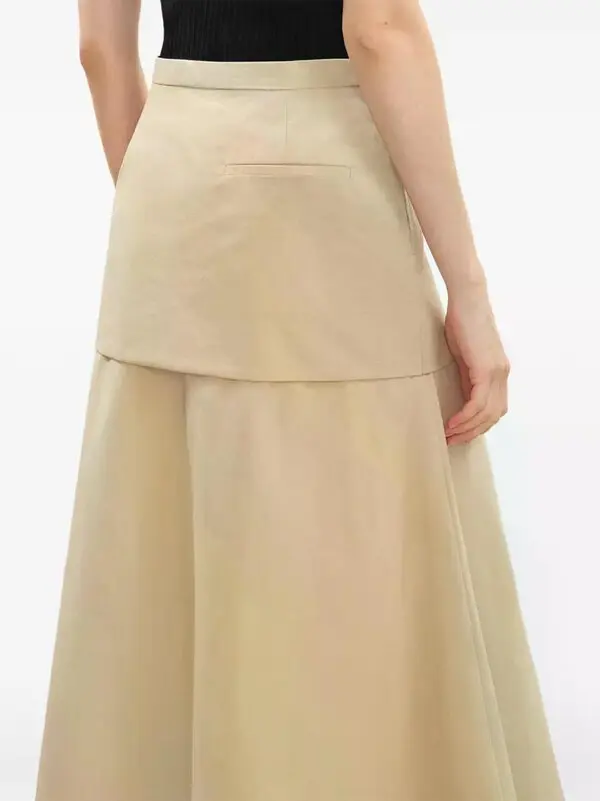 LESS A-line Midi Skirt