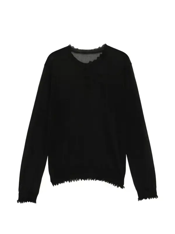 JNBY Scalloped-hem Cardigan - Black