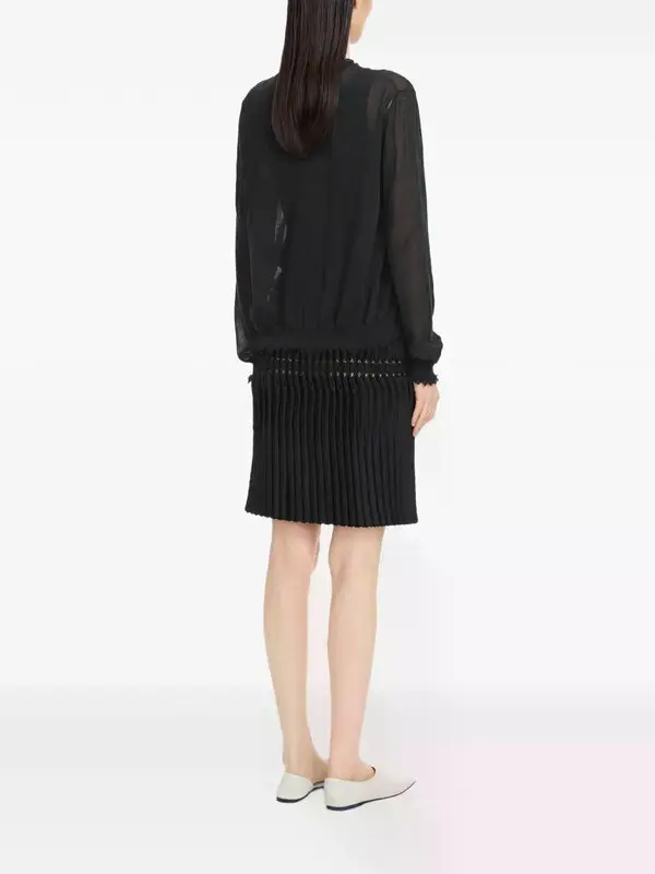 JNBY Scalloped-hem Cardigan - Black