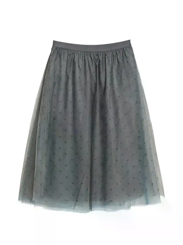 JNBY Polka Dot Layered Skirt - Grey