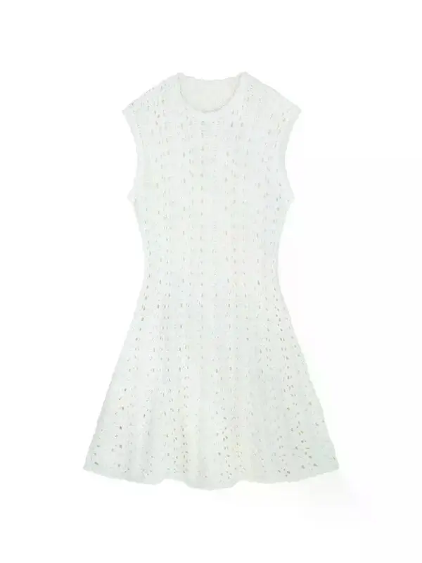 JNBY Macrame Sleeveless A-line Dress - White