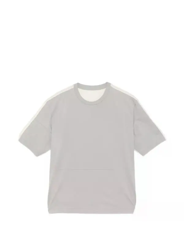 CROQUIS Two-tone Crew-neck T-shirt - Grey