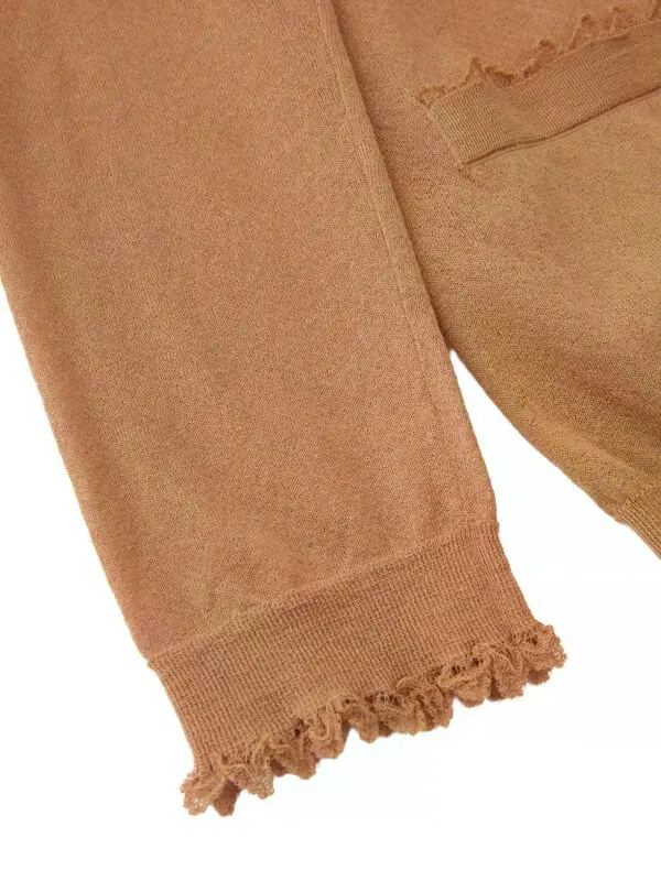 JNBY Scalloped-hem Cardigan - Brown