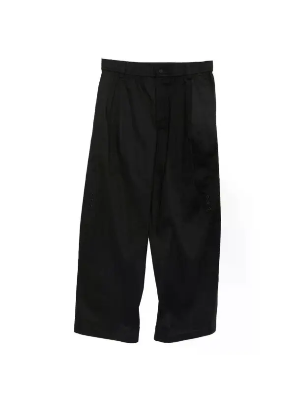 CROQUIS Loose Minimalist Trousers - Black
