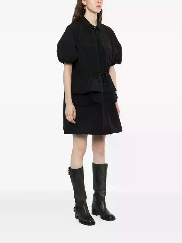 JNBY Drawstring Puff-sleeve Dress