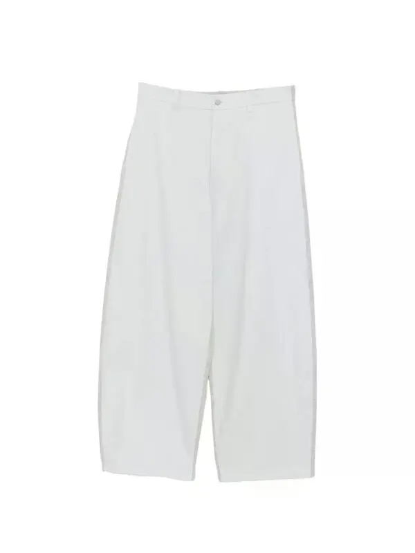 CROQUIS Two-tone Panelled Trousers - Grey
