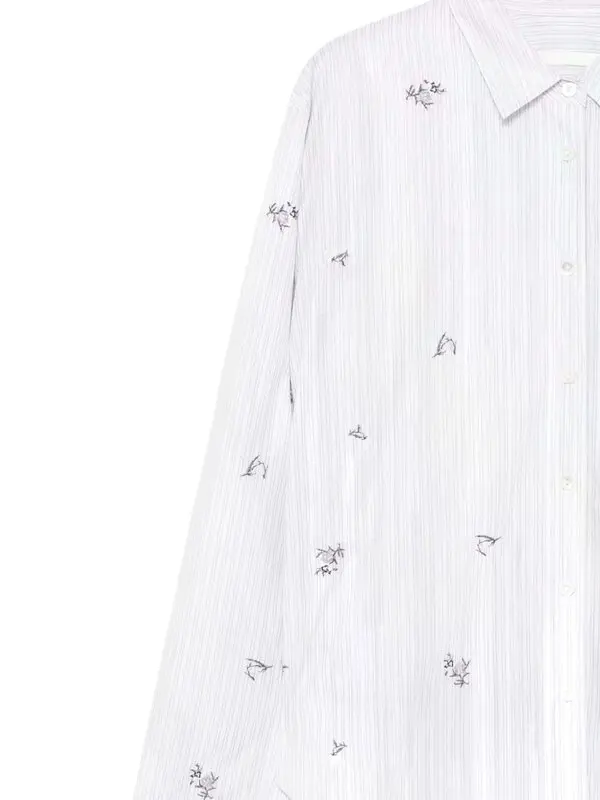 JNBY Embroidered Striped Shirt