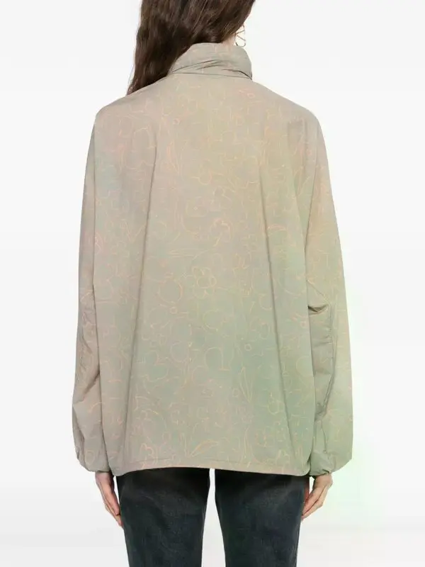 JNBY Floral-print Oversized Jacket - Neutrals