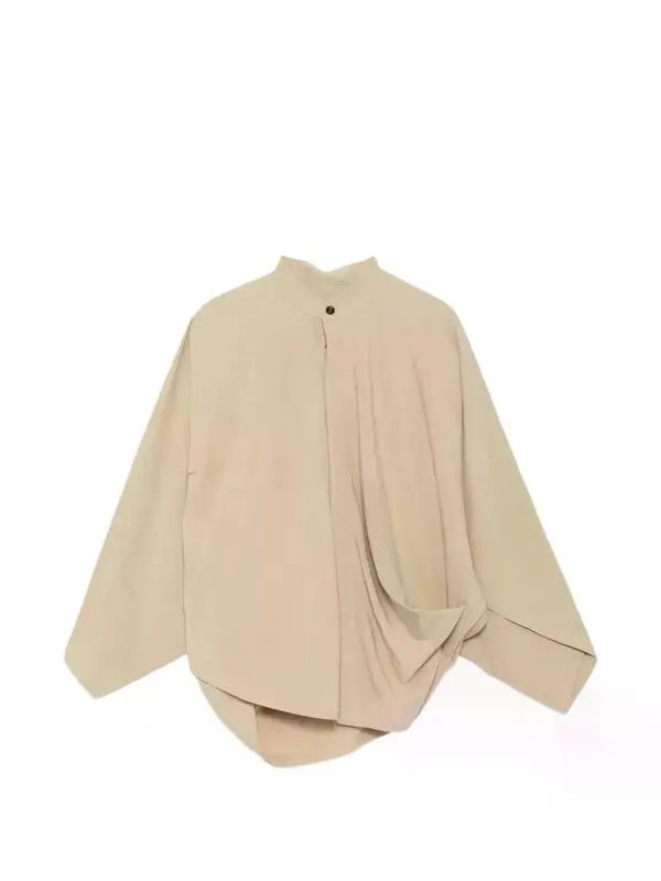 CROQUIS Asymmetric Loose Shirt - Neutrals