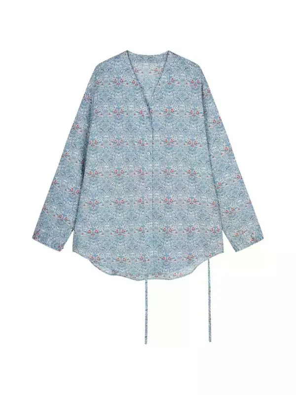 JNBY Floral V-neckline Blouse