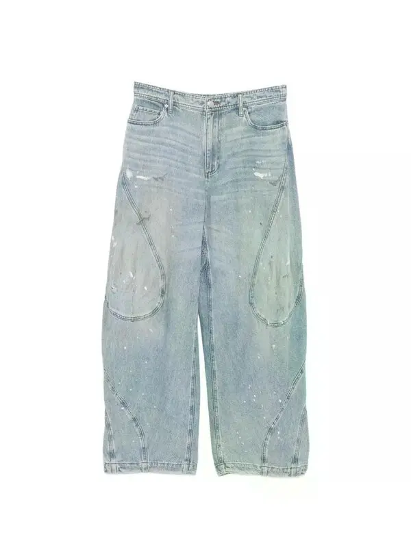 CROQUIS Dirt-design Tapered Jeans - Blue
