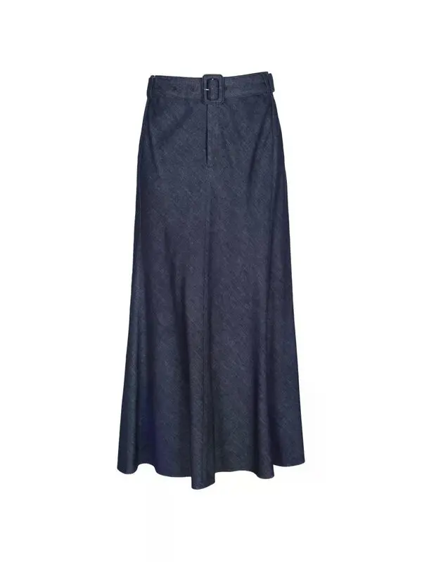 LESS Denim Maxi Skirt - Blue