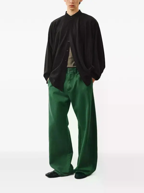 CROQUIS Asymmetrical Long-sleeve Shirt - Black