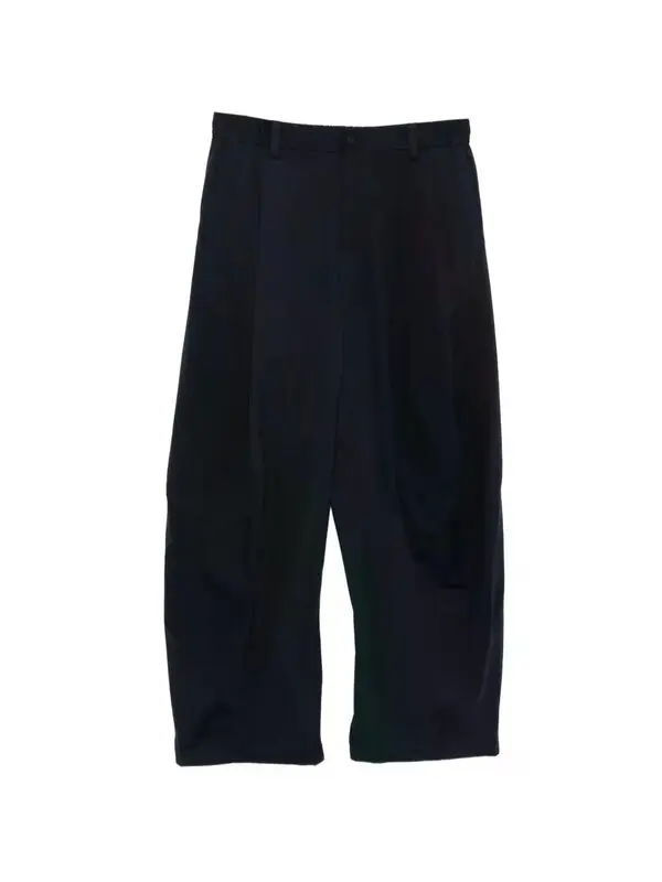 CROQUIS Tapered Drawstring Trousers - Blue