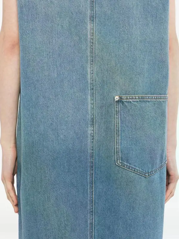 LESS Denim Midi Dress