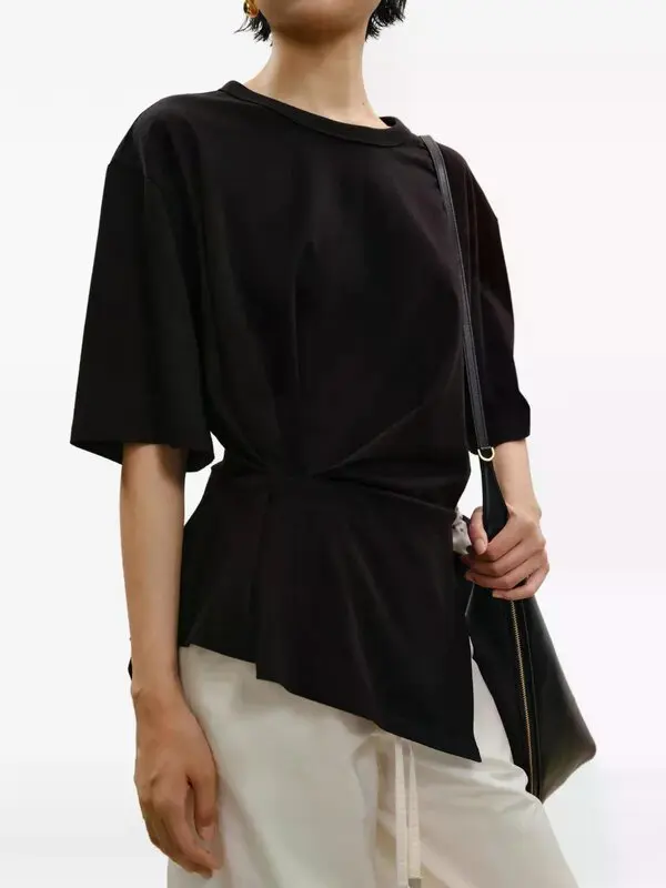 LESS Crinkled T-shirt - Black