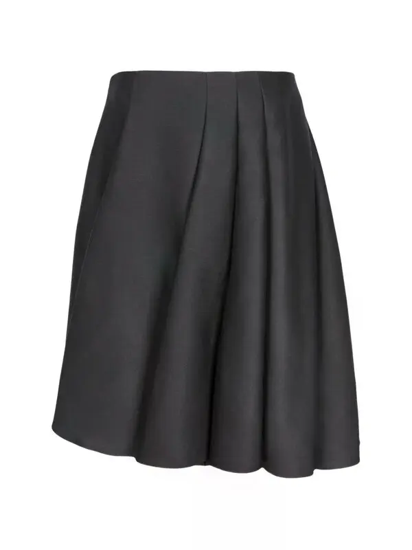 JNBY Asymmetric Pleated A-line Skirt - Black