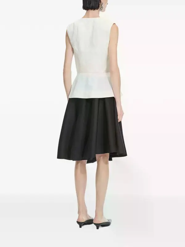 JNBY Asymmetric Pleated A-line Skirt