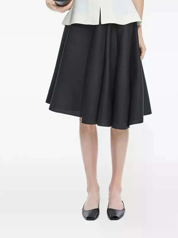 JNBY Asymmetric Pleated A-line Skirt