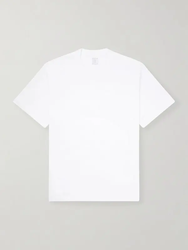Eleventy Cotton And Modal-blend Jersey T-shirt - White