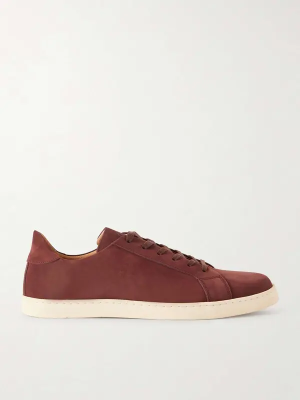George Cleverley Jack Iii Suede Sneakers - Dark Brown