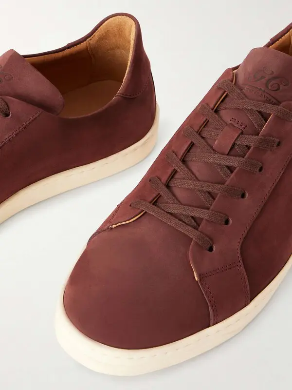 George Cleverley Jack Iii Suede Sneakers - Dark Brown
