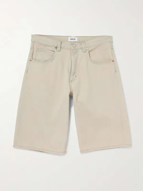 AGOLDE Fusion Straight-leg Denim Shorts
