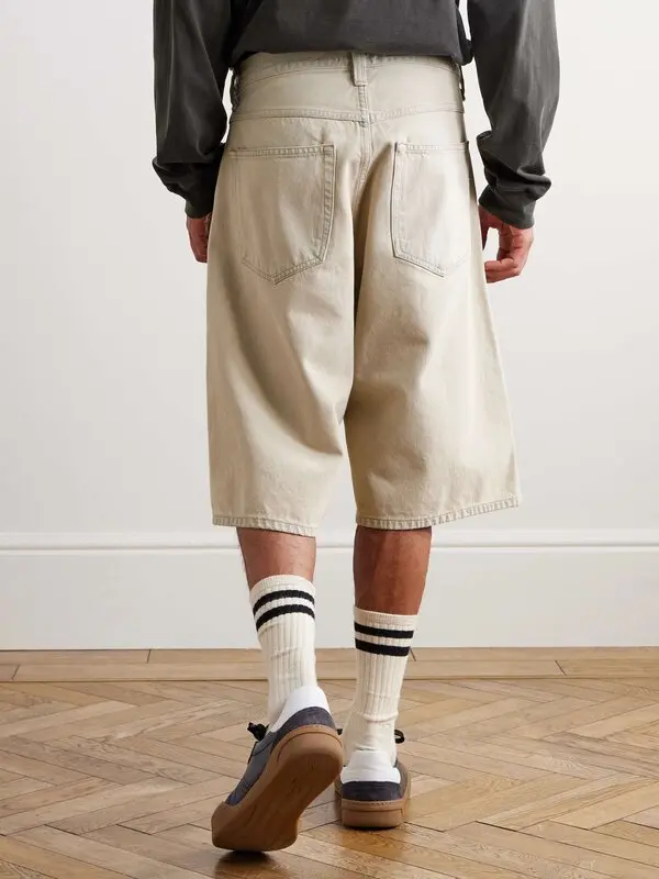 AGOLDE Fusion Straight-leg Denim Shorts