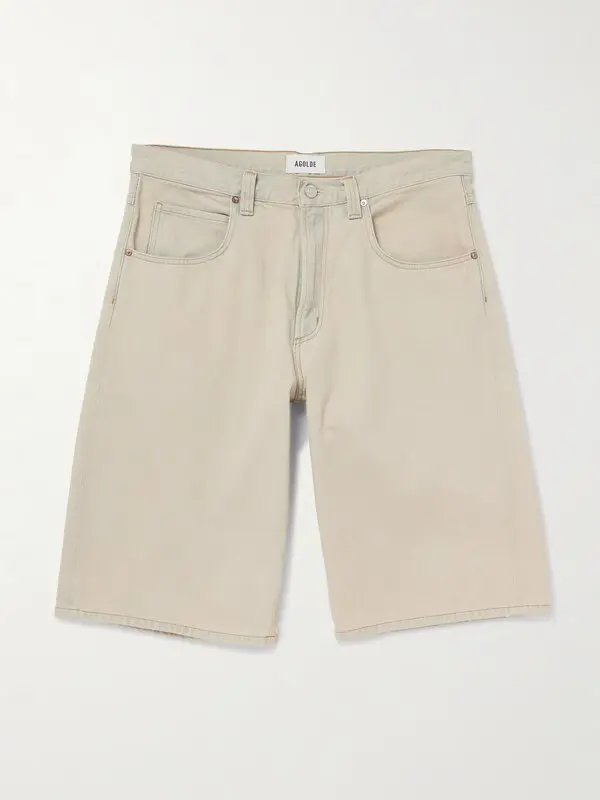 AGOLDE Fusion Straight-leg Denim Shorts