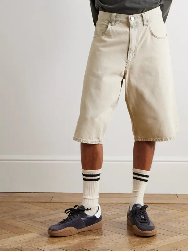 AGOLDE Fusion Straight-leg Denim Shorts