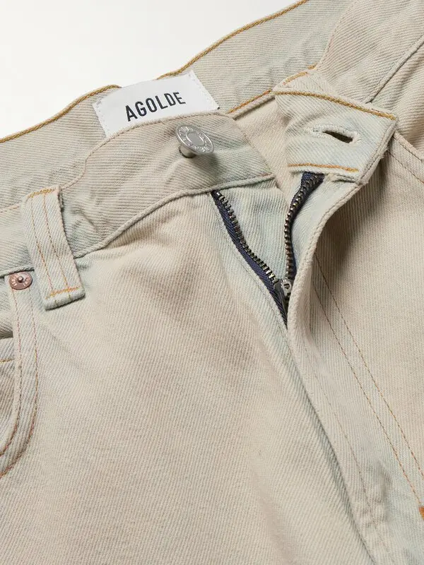 AGOLDE Fusion Straight-leg Denim Shorts