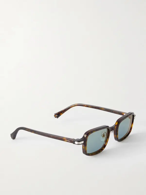 CARTIER Godron Square-frame Sunglasses