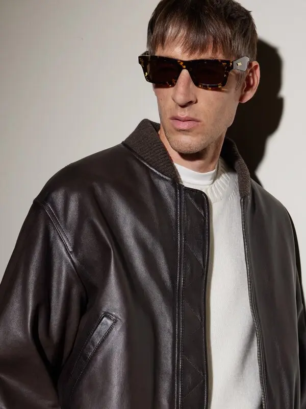 Bottega Veneta Square-frame Recycled-acetate Sunglasses