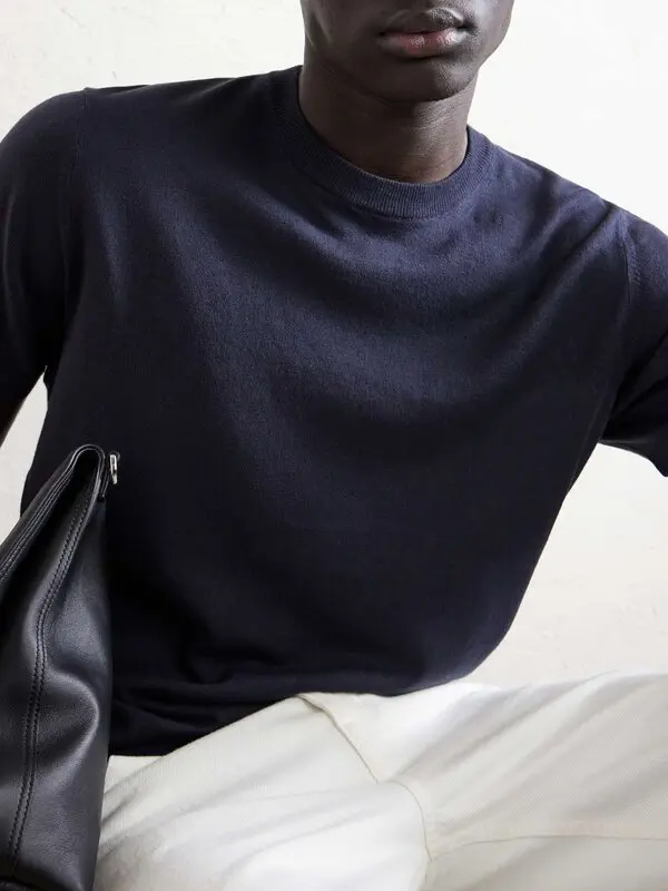 Altea Linen And Cotton-blend T-shirt
