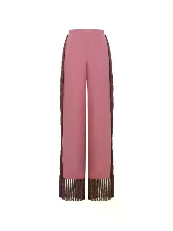 TALLER MARMO Alabama Fringed Trousers - Pink
