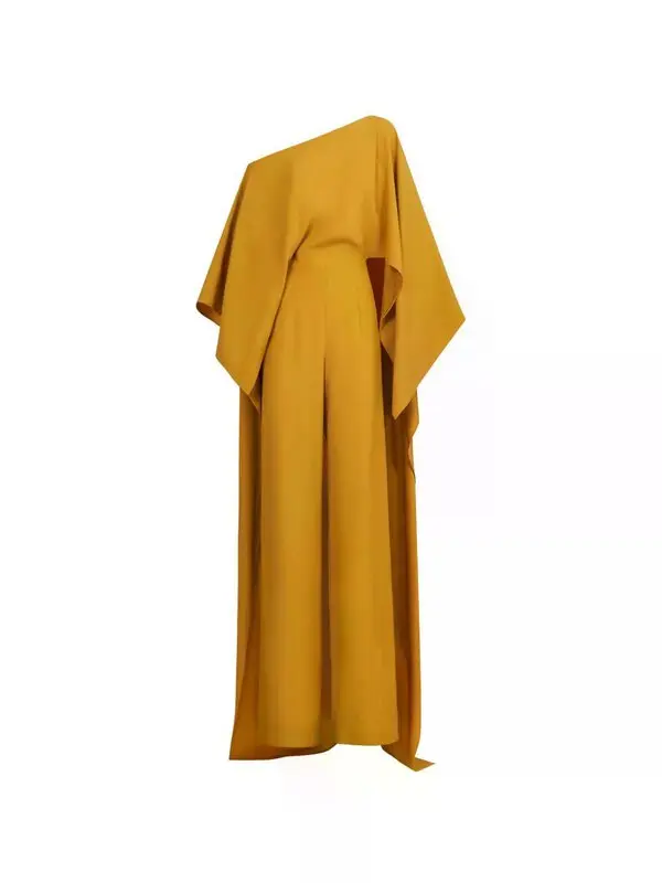 TALLER MARMO Jerry Cape-detail Jumpsuit - Yellow