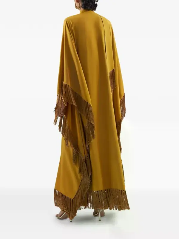 TALLER MARMO Hammamet Fringed Maxi Dress - Yellow